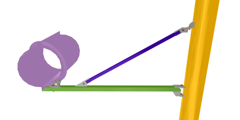A complete structural parametric design workflow of a slide support structure