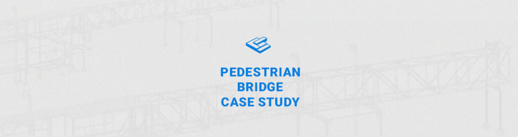 Case study on a pedestrian bridge support structure