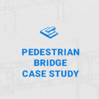 Case study on a pedestrian bridge support structure